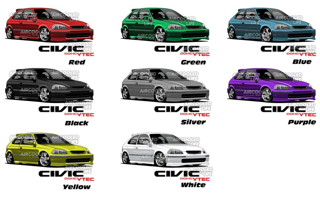 Civic Hatch VTEC T-Shirt – SA – Aicooled4Life.co.za